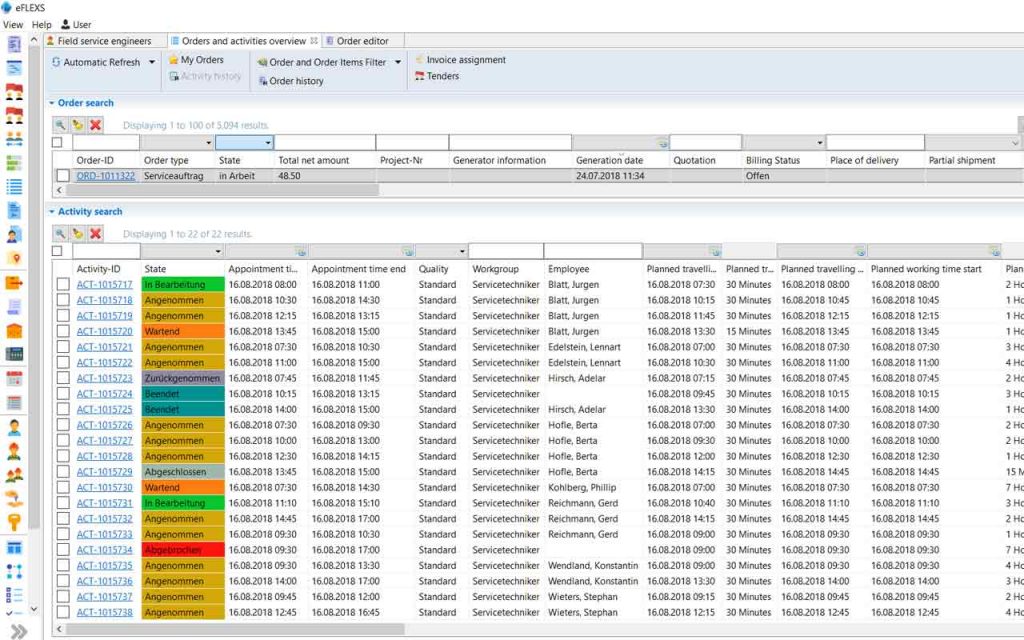 eFLEXS Field Service Scheduling Software